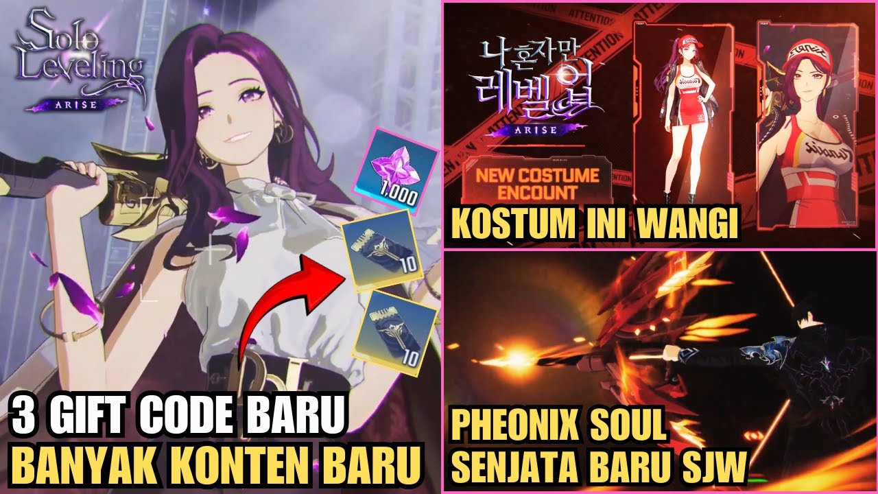 3 Gift Code, Weapon Baru SSR Elemen Api, Hunter SSR Baru & Kostum Baru ...