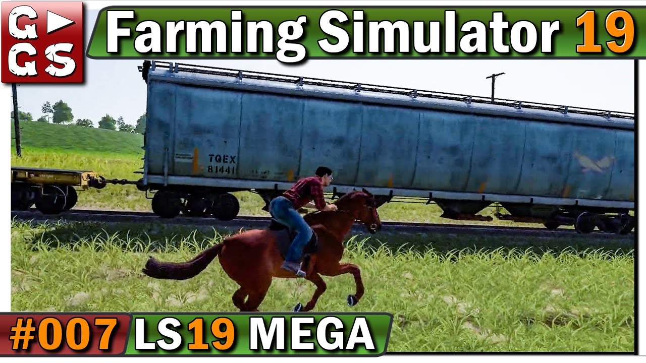 LS19 MEGA 🚜 ZUG ÜBERFALL als COWBOY! #7 LANDWIRTSCHAFTS SIMULATOR 19 ...