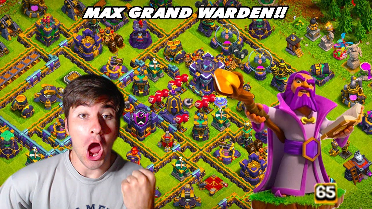 I Maxed Out My Grand Warden Hero In Clash Of Clans! - YouTube