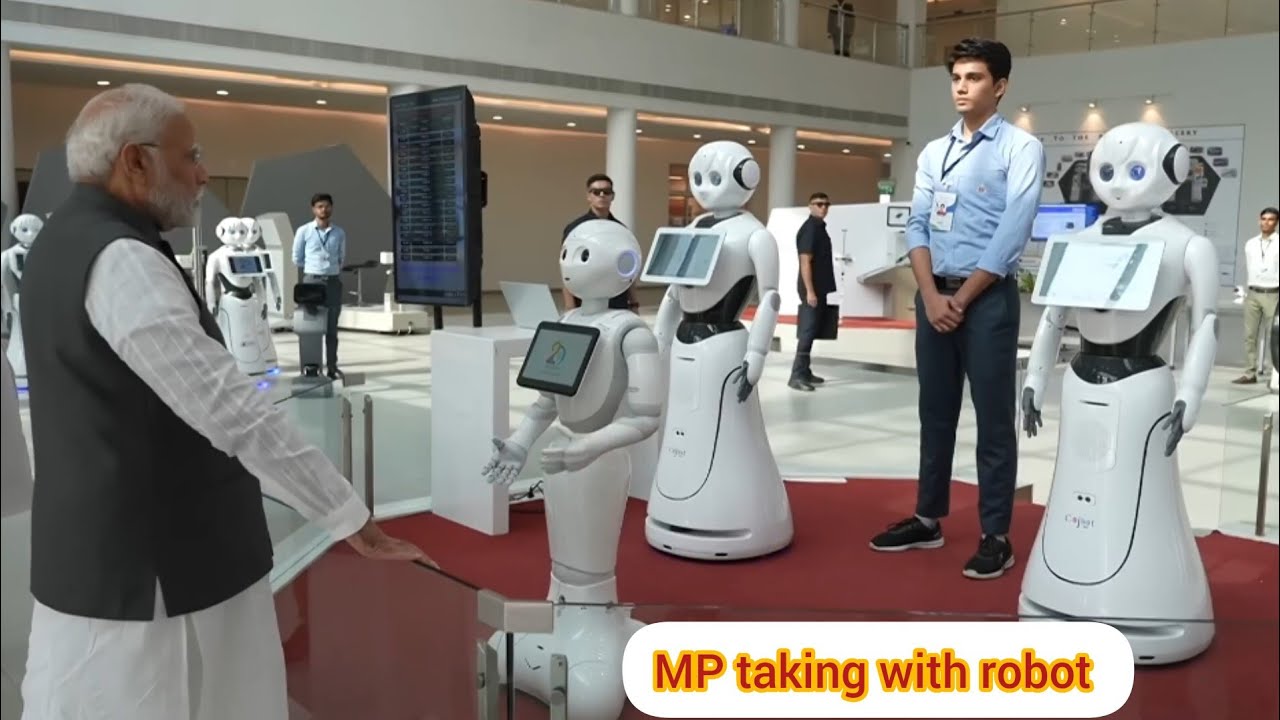 Indian prime minister Sri Narendra Modi taking with robot 🤖🤖 - YouTube