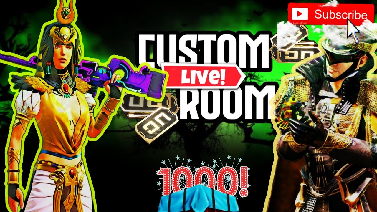 BGMI CUSTOM ROOM LIVE | CUSTOM ROOM || BGMI CUSTOM ROOM PRIZEPOOL 1000 ...