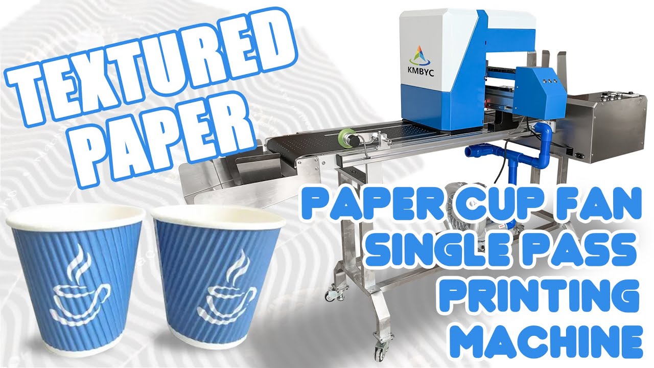 Do you believe? Textured paper cup fan can be printed like this! - YouTube