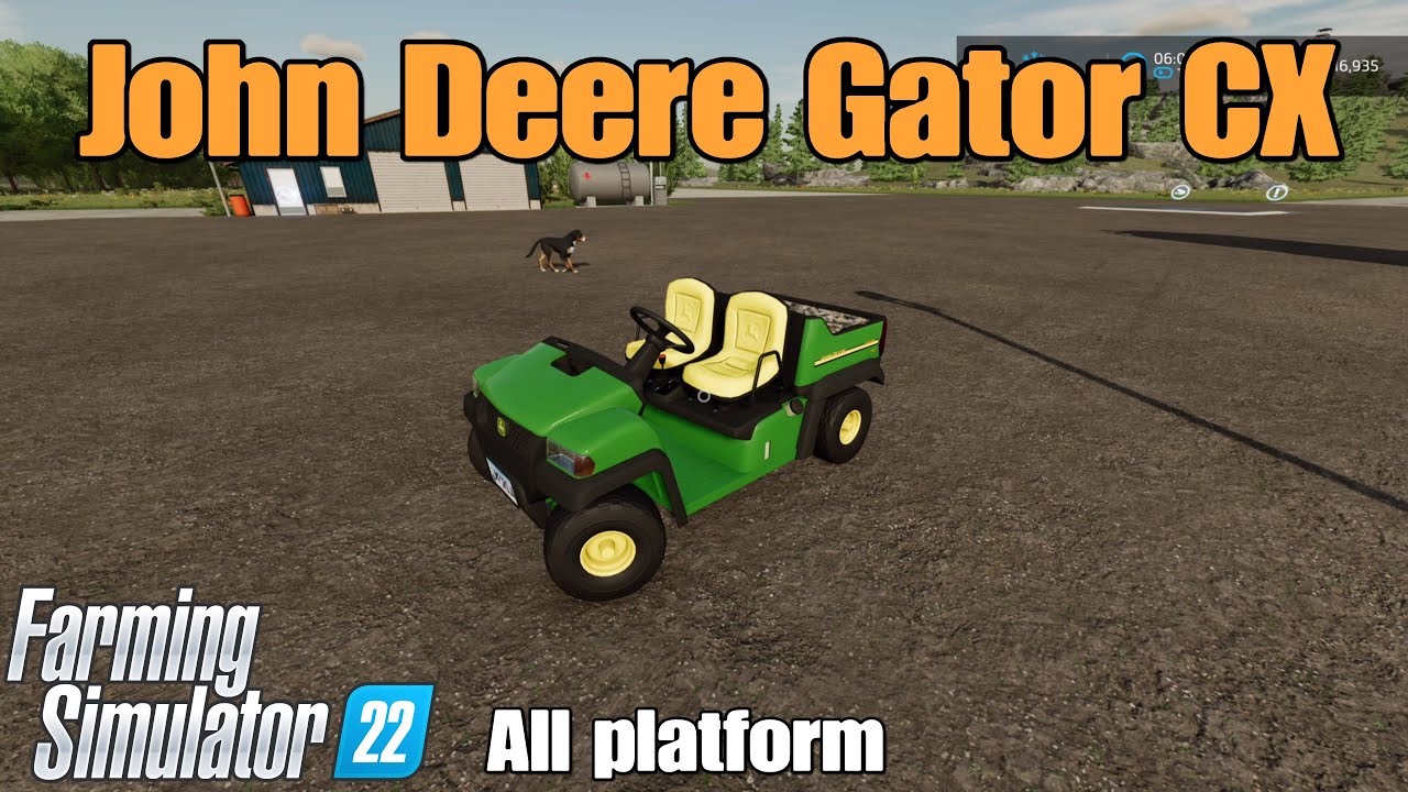 John Deere Gator CX / FS22 mod for all platforms - YouTube