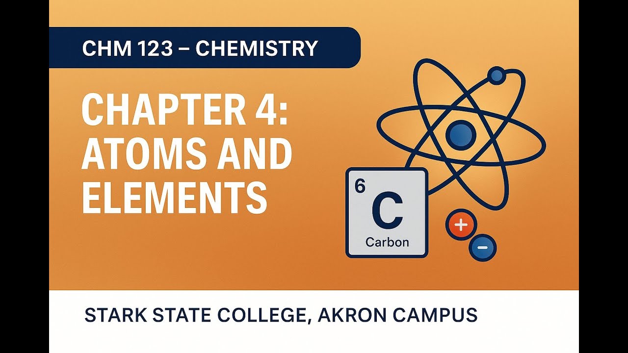 Chapter 4 - Atoms and elements - YouTube