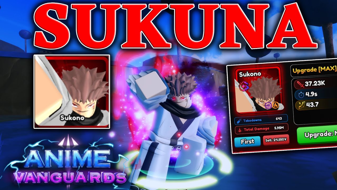 SUKUNA EVO SHOWCASE EN ANIME VANGUARDS ROBLOX - YouTube