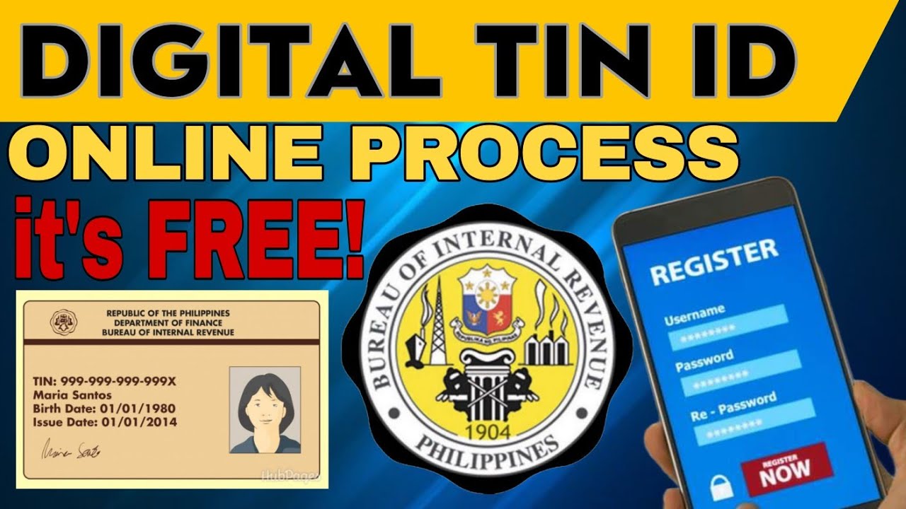 PAANO KUMUHA NG DIGITAL TIN ID ONLINE | LIBRE AT WALANG PILA - YouTube