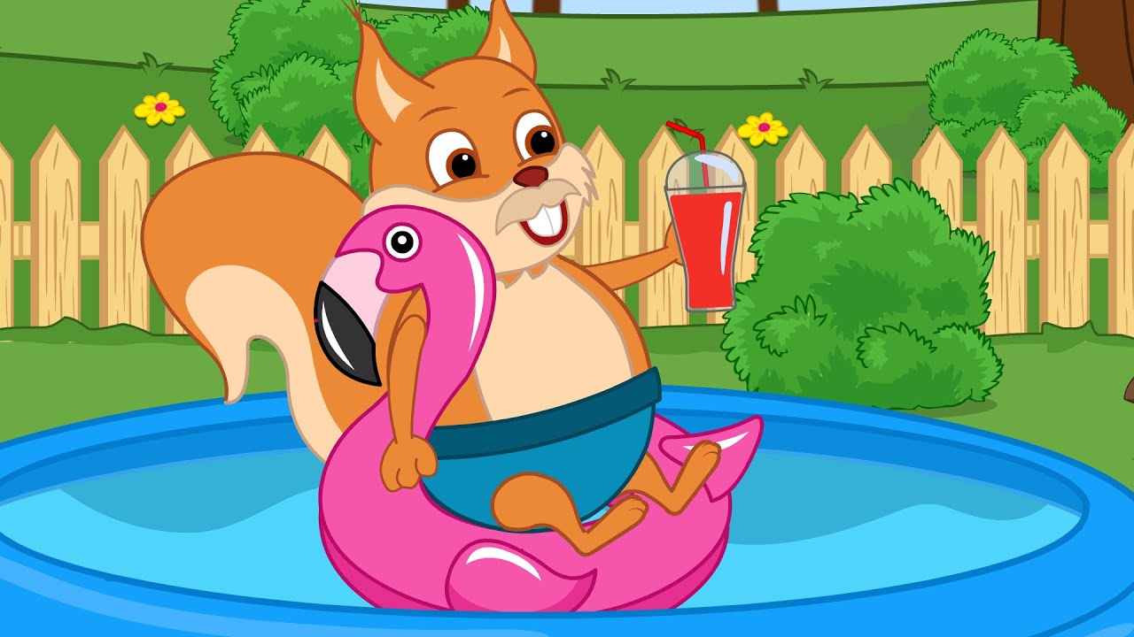 Bridie Squirrel in English - Flamingo Funland Cartoon for Kids - YouTube