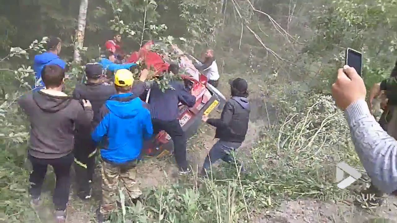 Rally car flips into trees || Viral Video UK - YouTube