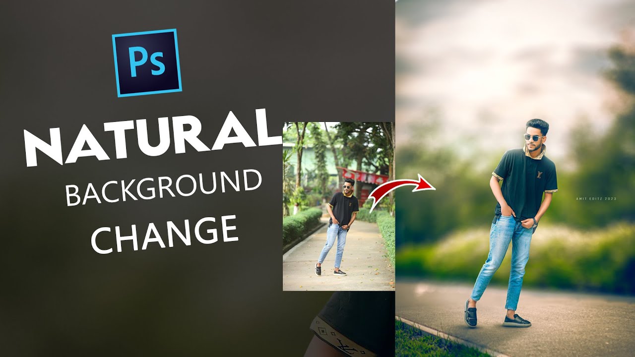 Natural Background Change Tutorial - Photoshop cc Manipulation Editing ...