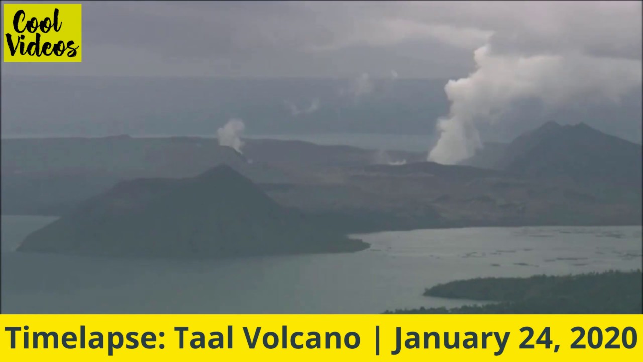 Taal Volcano Timelapse - January 24, 2020 - YouTube