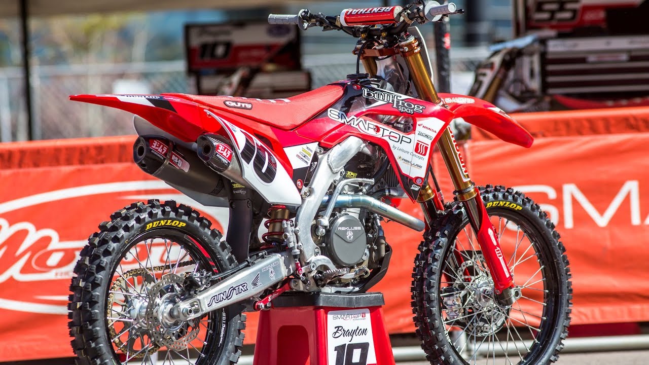 Inside Justin Brayton's Factory Smart Top/MCR Honda CRF450 - Motocross ...