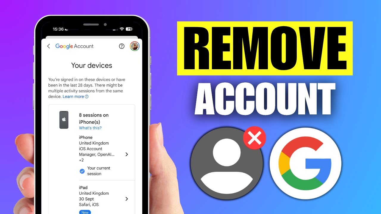 How To Remove Google Account From Other Devices - YouTube