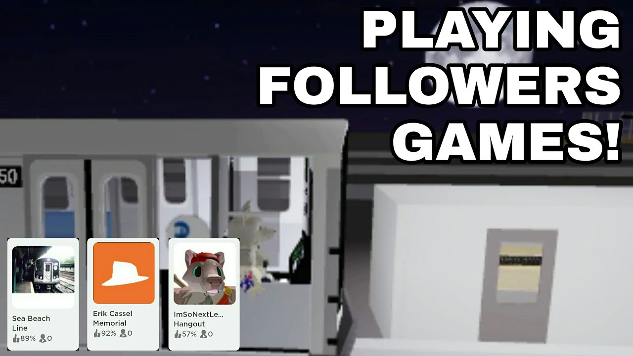 Playing followers Places in ROBLOX! | Roblox Sea Beach Line - YouTube