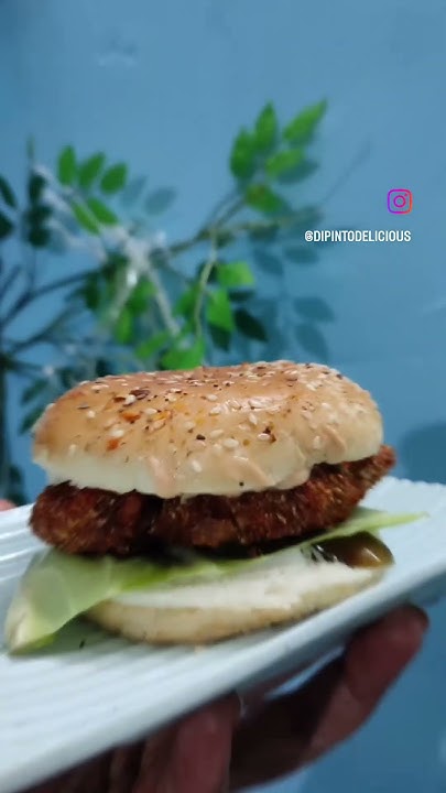 Fairy chicken Burger | dip Delicious Delights| cafe | burgers - YouTube
