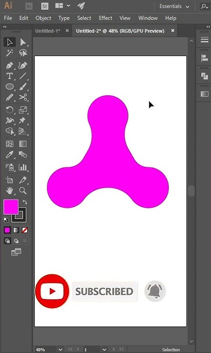 How to create Fidget Spinner in adobe illustrator | Shorts - YouTube