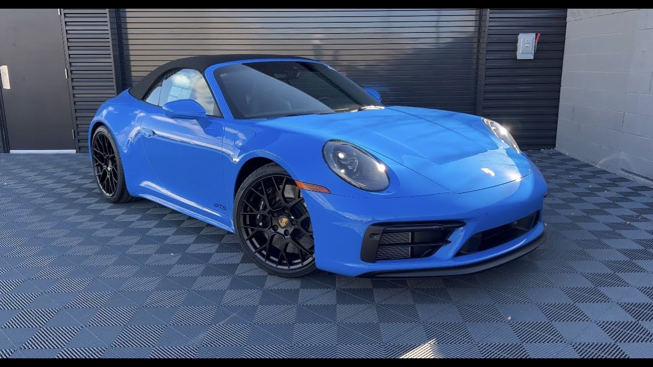 2023 Porsche 911 Carrera GTS Cabriolet: Shark Blue (Walk Around) - YouTube