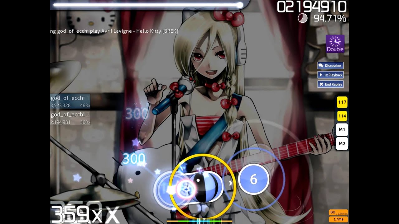 [osu!] Avril Lavigne - Hello Kitty (god_of_ecchi) - YouTube