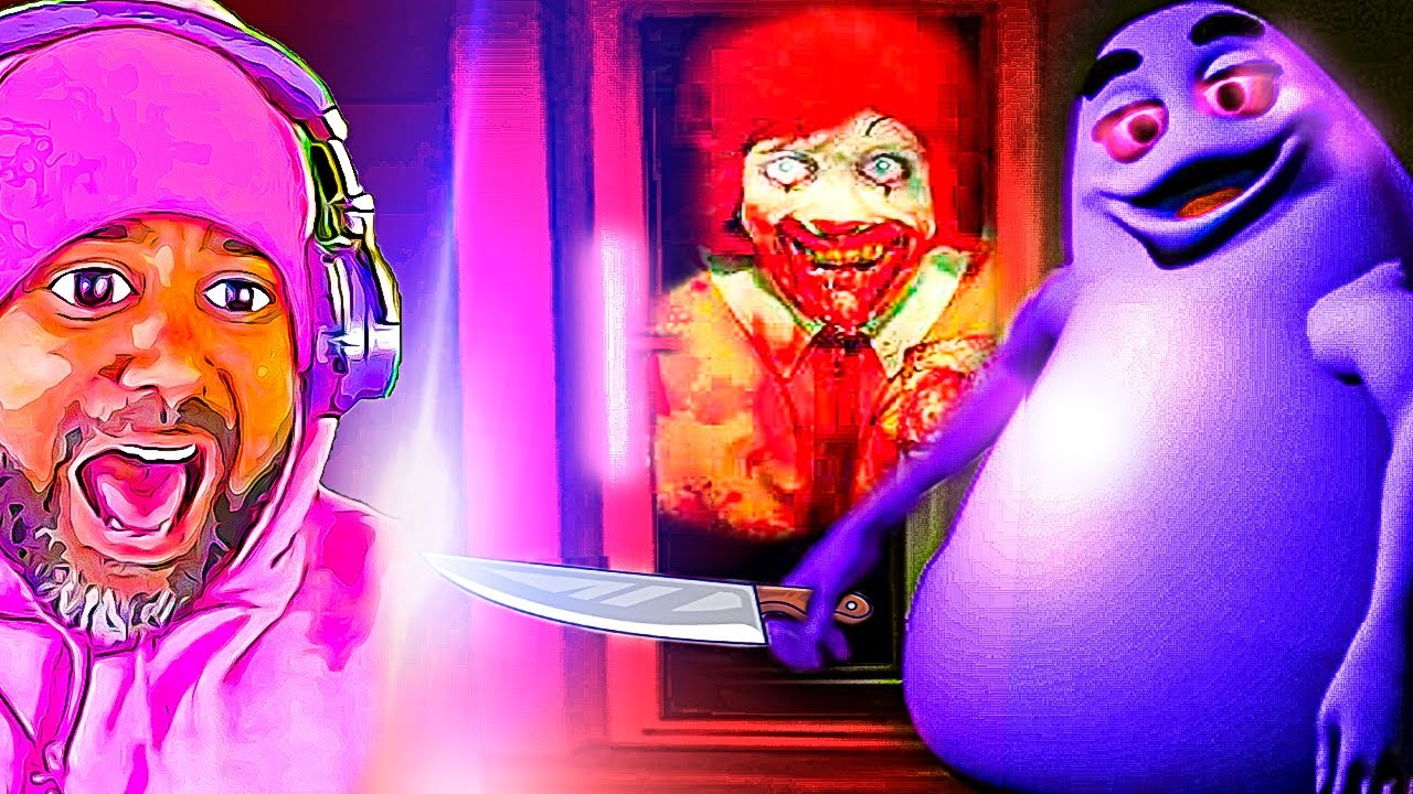 GRIMACE BROKE IN MY HOUSE AND MAKE ME DRINK A GRIMACE SHAKE!! [2 SCARY ...