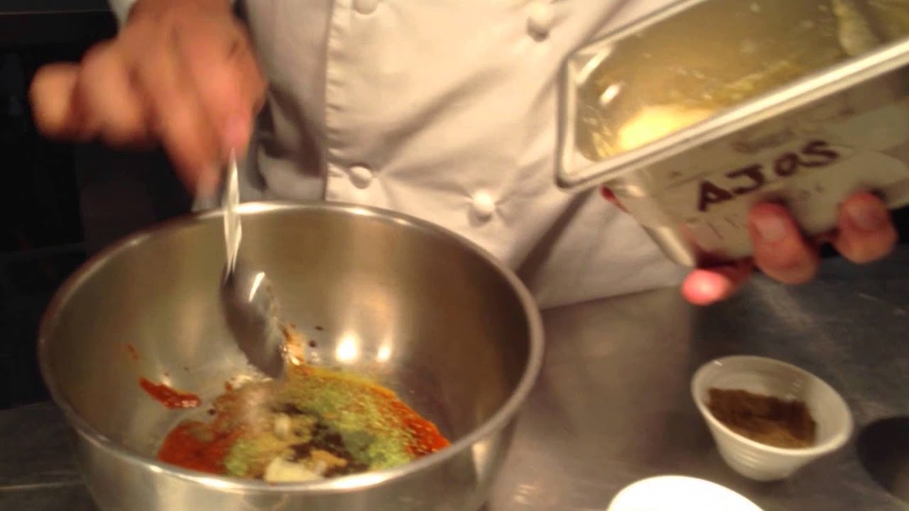 Preparing Beef Anticucho at the J W Marriott 'Cooking with the Chef ...
