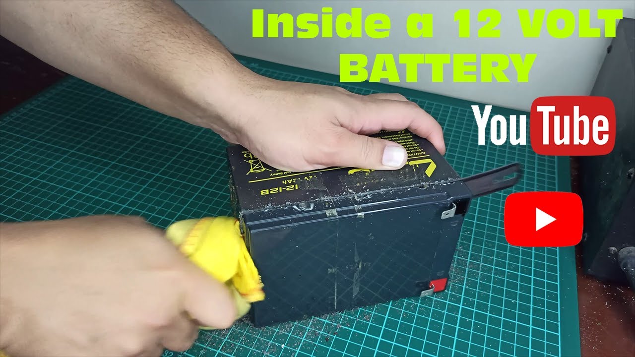 DO NOT DO THIS UNLESS YOU ARE AN EXPERT | Inside a 12v battery ...