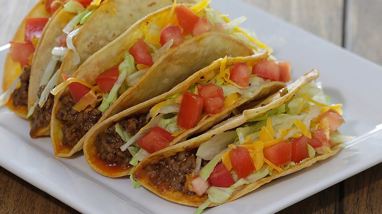 Ground Beef Tacos Recipe | How to Make Ground Beef Tacos - YouTube