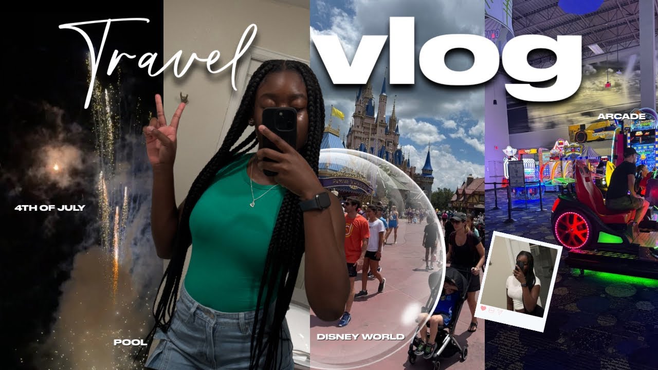 TRAVEL VLOG | disney world, pool, chit-chat + more დ - YouTube