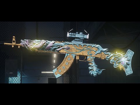 PUBG Road to MAX LVL [CHROMA] Azure Dragon - Beryl M762 (Teal Gold ...