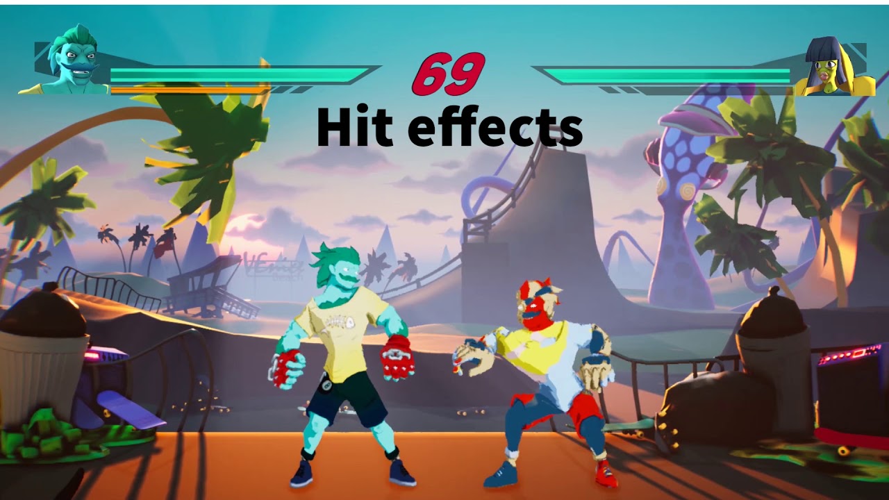 Fighting game character VFX showcase V2 - YouTube