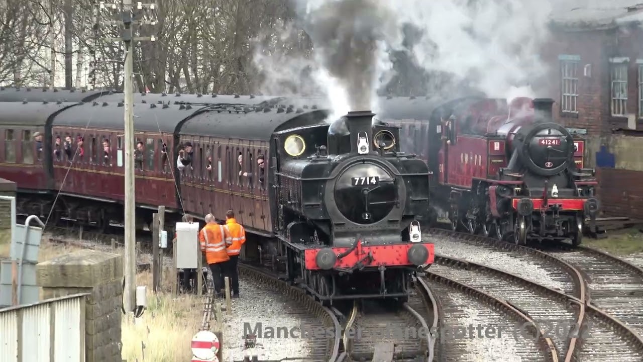 (4K) KWVR Keighley And Worth Valley Railway Steam Gala On The 12/03 ...