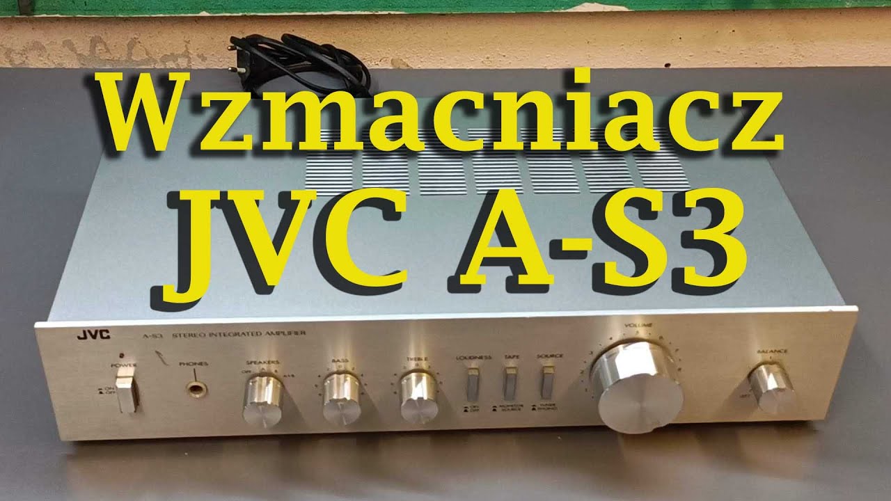 Wzmacniacz JVC A-S3 odświeżenie wyglądu i mała naprawa. - YouTube