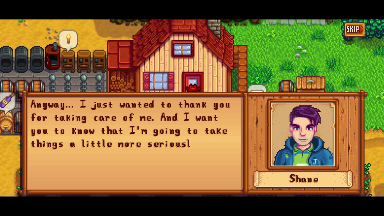 Stardew Valley - Shane Heart Events [Football Game] - YouTube