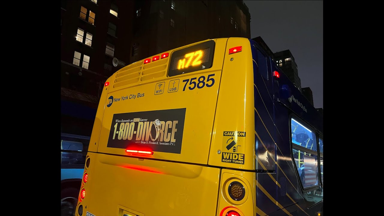 MTA: On Board 2019 New Flyer XD40 Xcelsior #7585 On The M72 Crosstown ...
