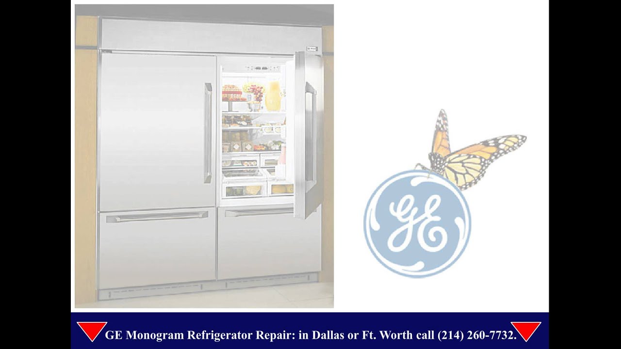 Monogram refrigerator repair Dallas - YouTube