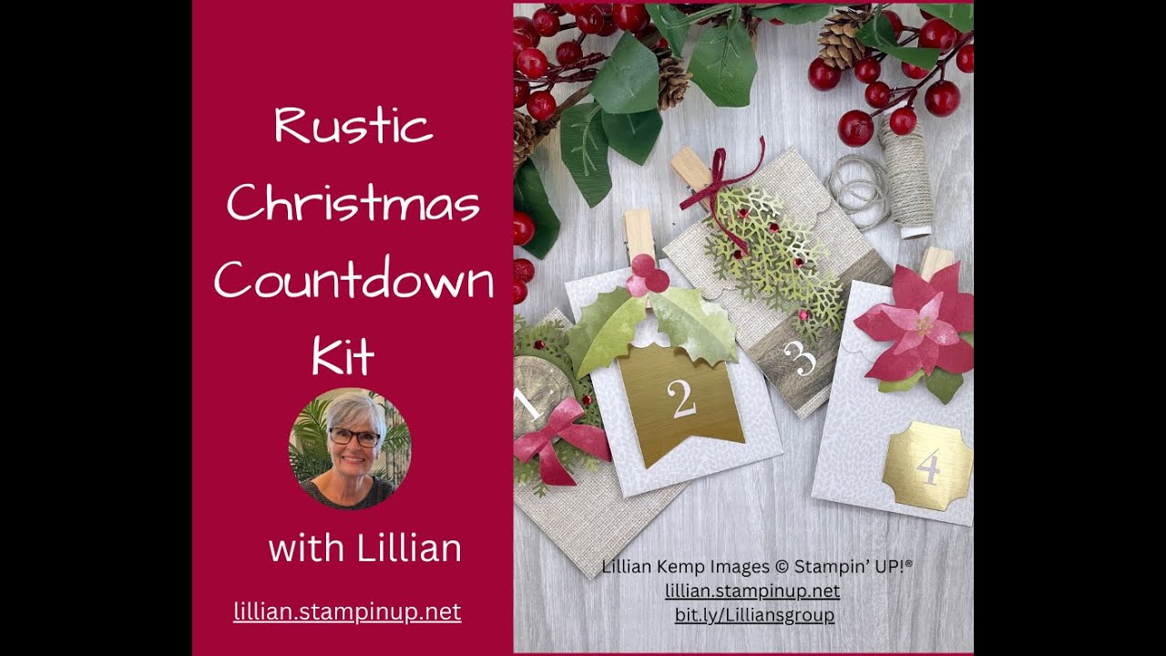 Rustic Christmas Countdown Kit - YouTube