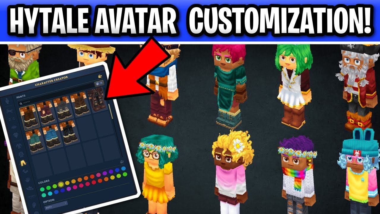 Hytale Character Customization! Avatars, Animation & Accessories! - YouTube