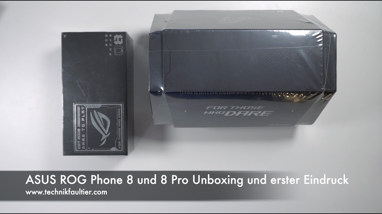 ASUS ROG Phone 8 und 8 Pro Unboxing und erster Eindruck - YouTube