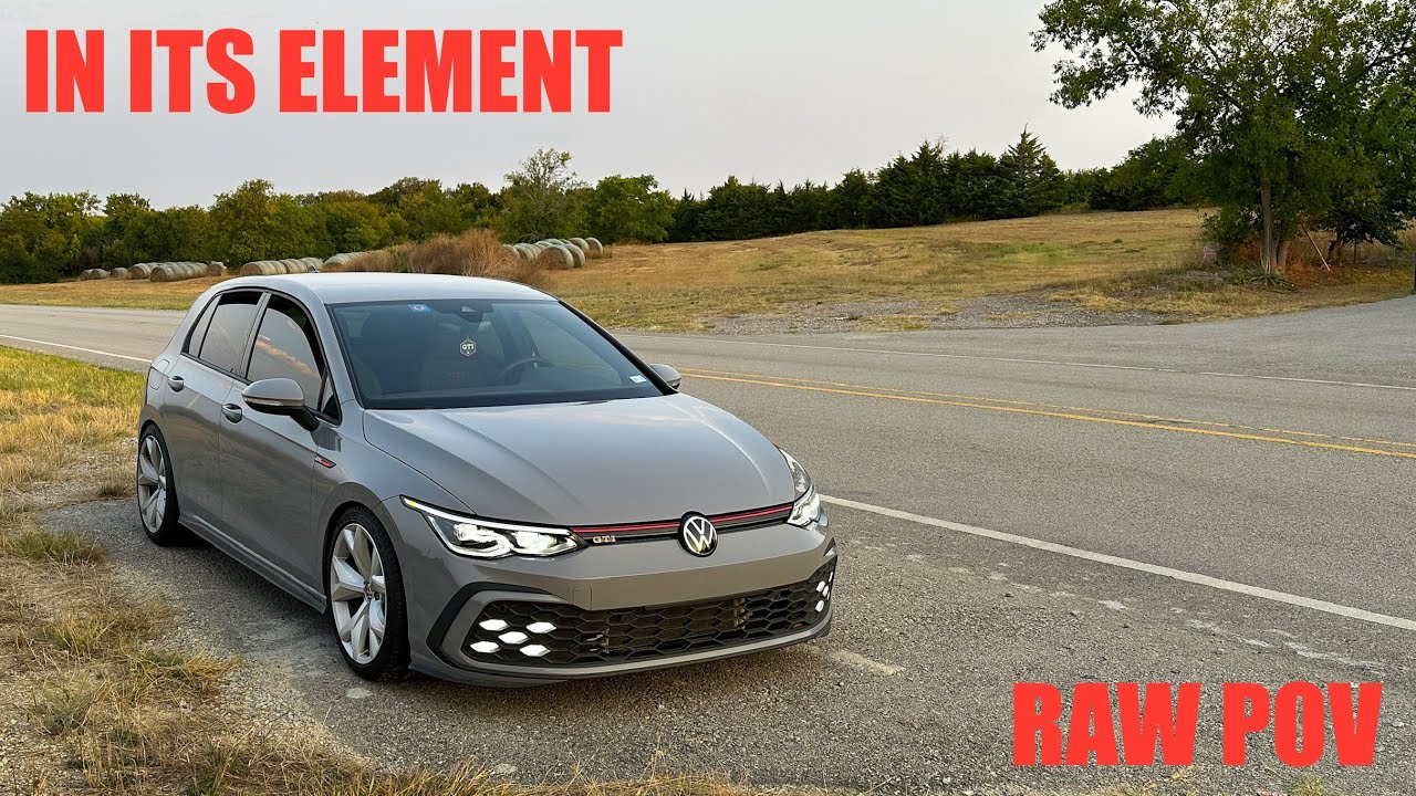 MODIFIED MK8 VW Golf GTI: RAW POV | Spirited Backroads Driving - YouTube