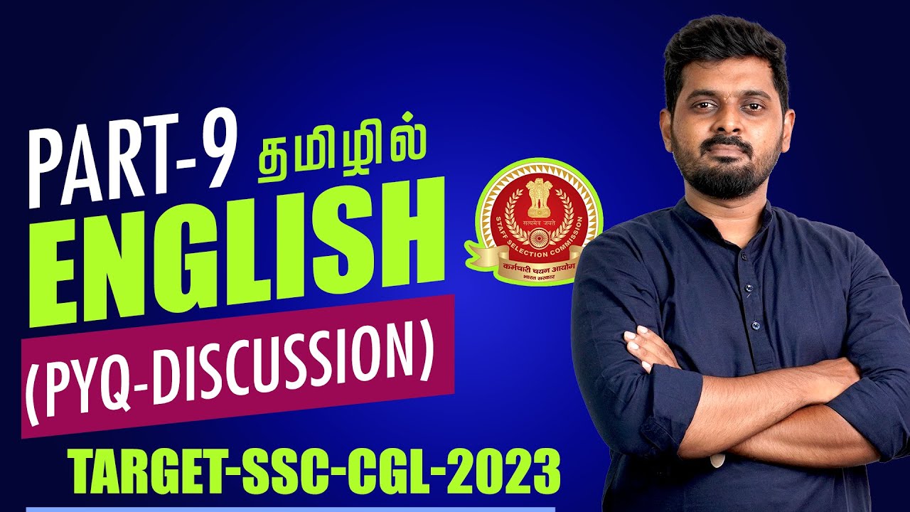 Target SSC-CGL-2023 - English PYQ Discussion - 9 - YouTube