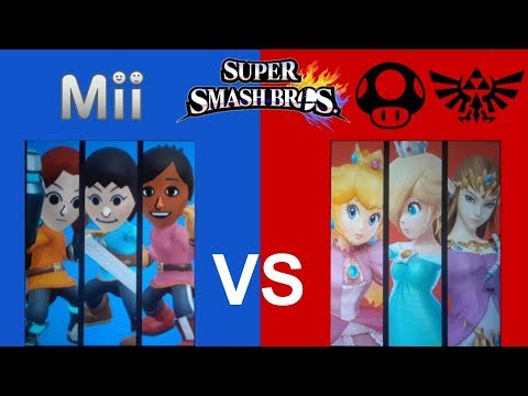 Mii Fighters - Female Mii Fighters vs Nintendo Princesses - YouTube