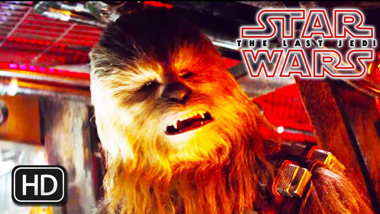 Star Wars The Last Jedi Chewbacca Kicks Door Scene Explained ...