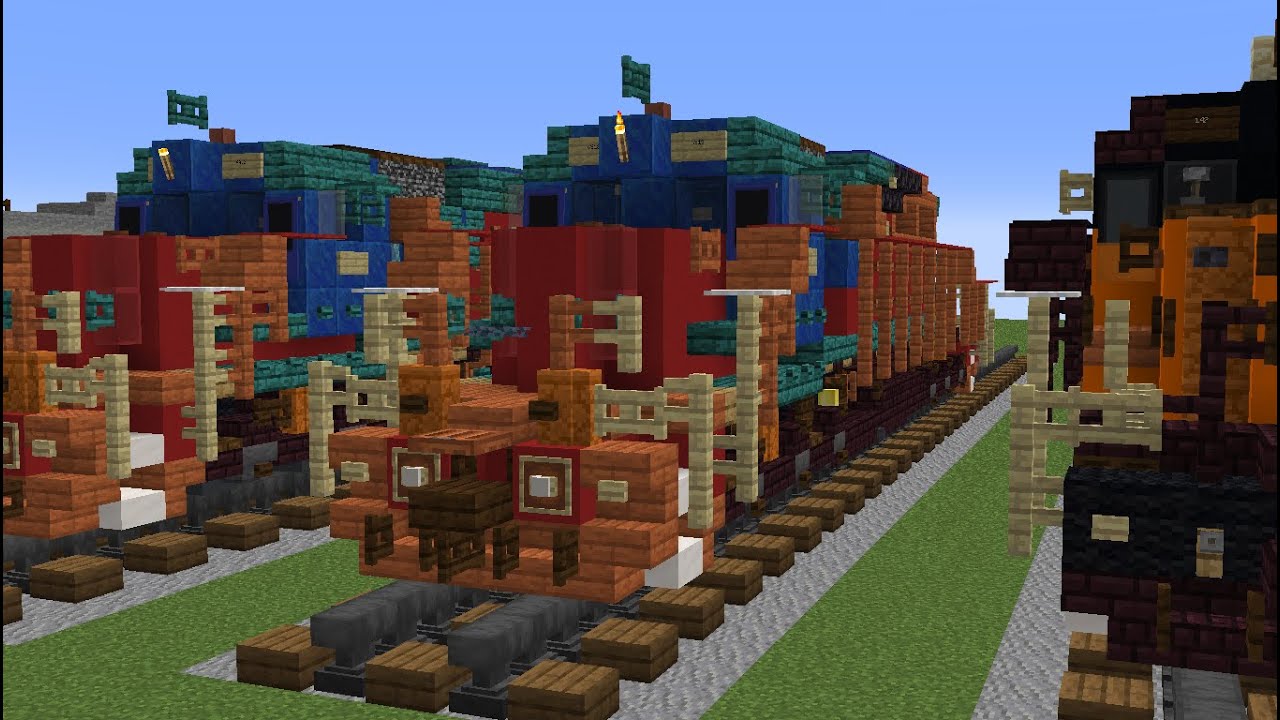 Minecraft Tutorial: How To Build A HLCX SD40-2 'Helm' - YouTube