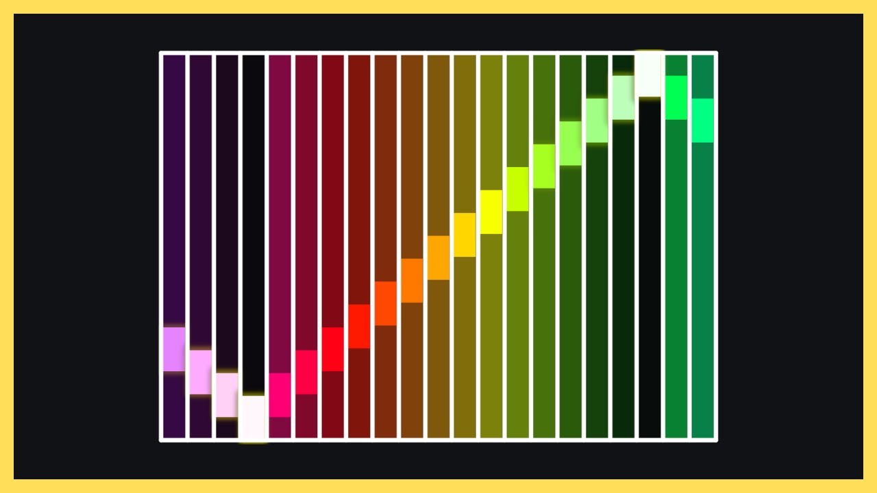 So Nice How this Pendulum Wave Slides Vertically | Harmonic Minor Scale | Polyrhythms - YouTube