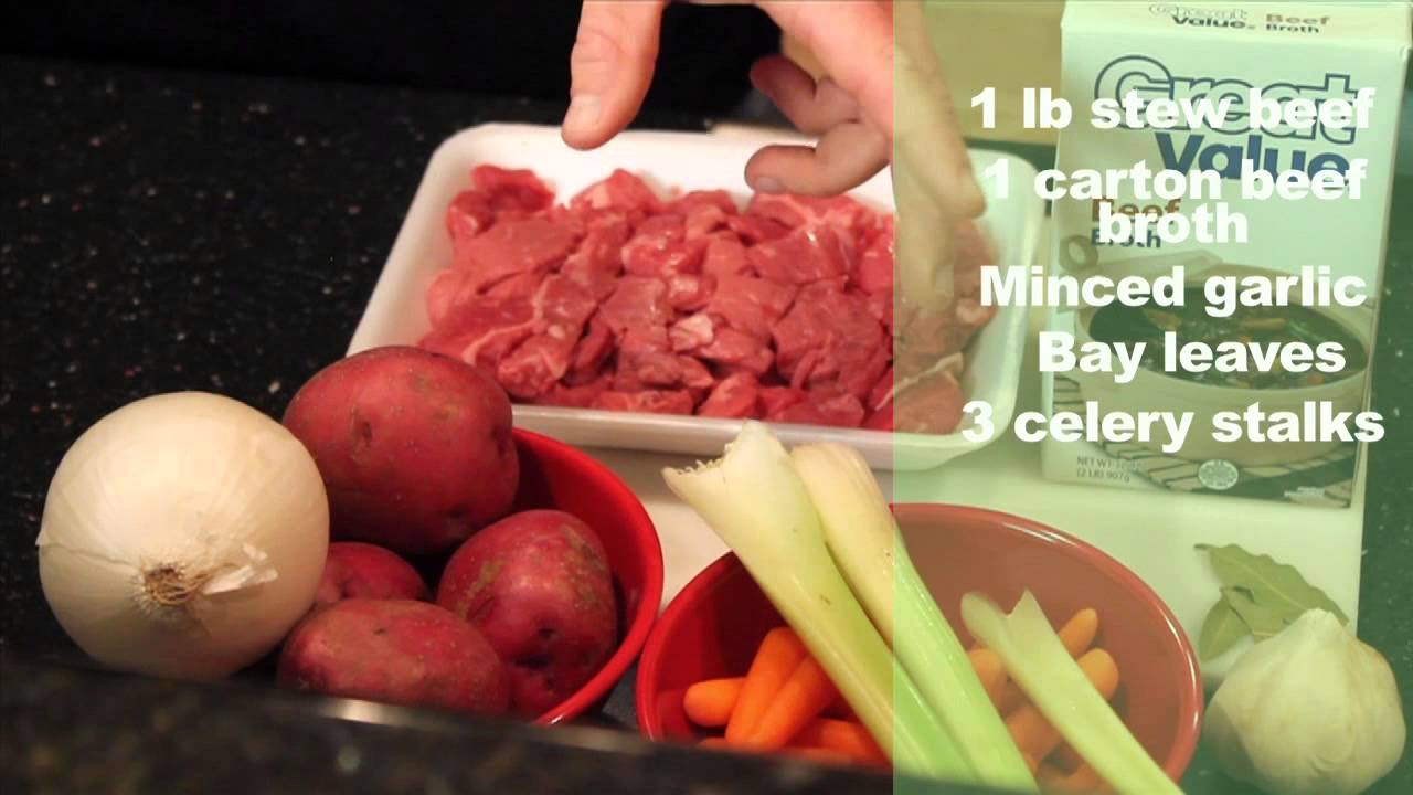 Video Crock Pot Recipe for Beef Stew - How to Make Beef Stew for Truck ...