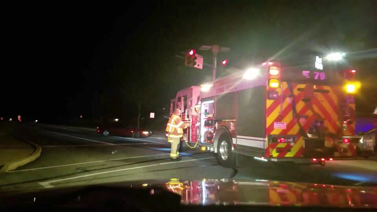 Responding Code 3 To A Car vs. Pedestrian Accident - YouTube