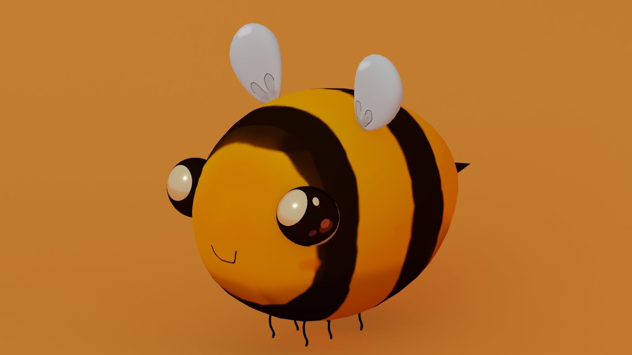 blender 2.9 bee 3d modeling time-lapse - YouTube