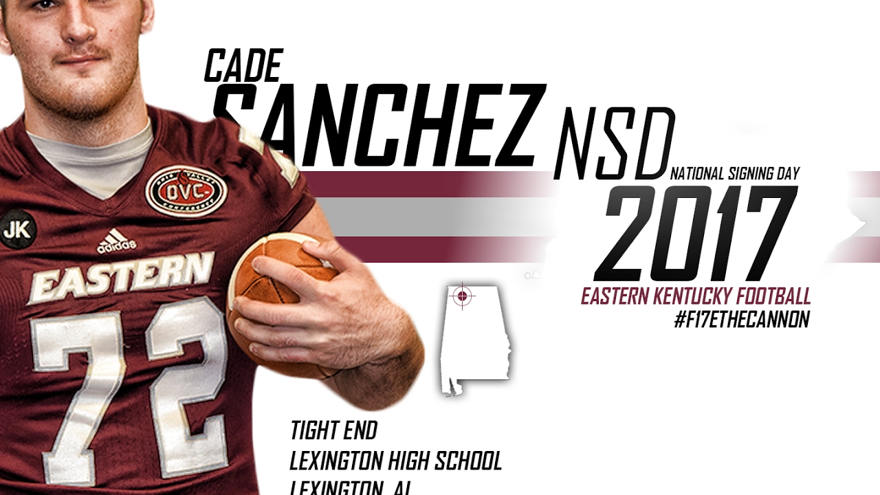 EKU Football National Signing Day - Cade Sanchez - YouTube