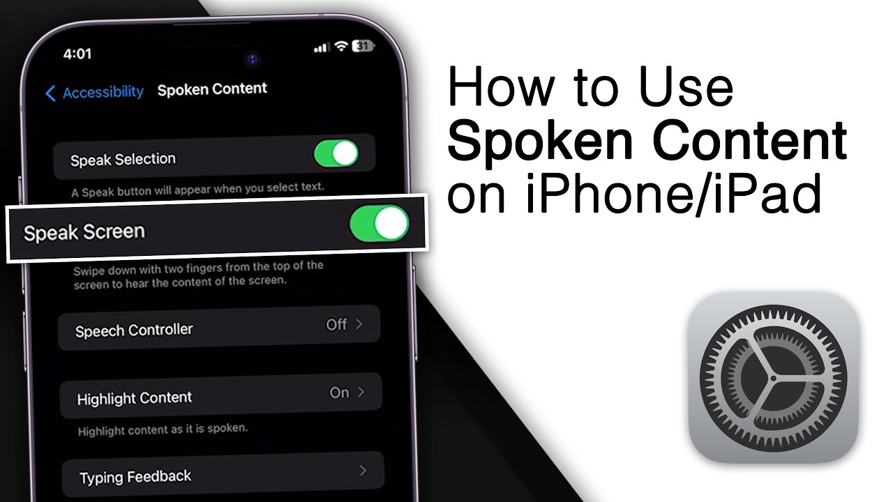 How to Make your iPhone/iPad Read Text Aloud! [2023] - YouTube