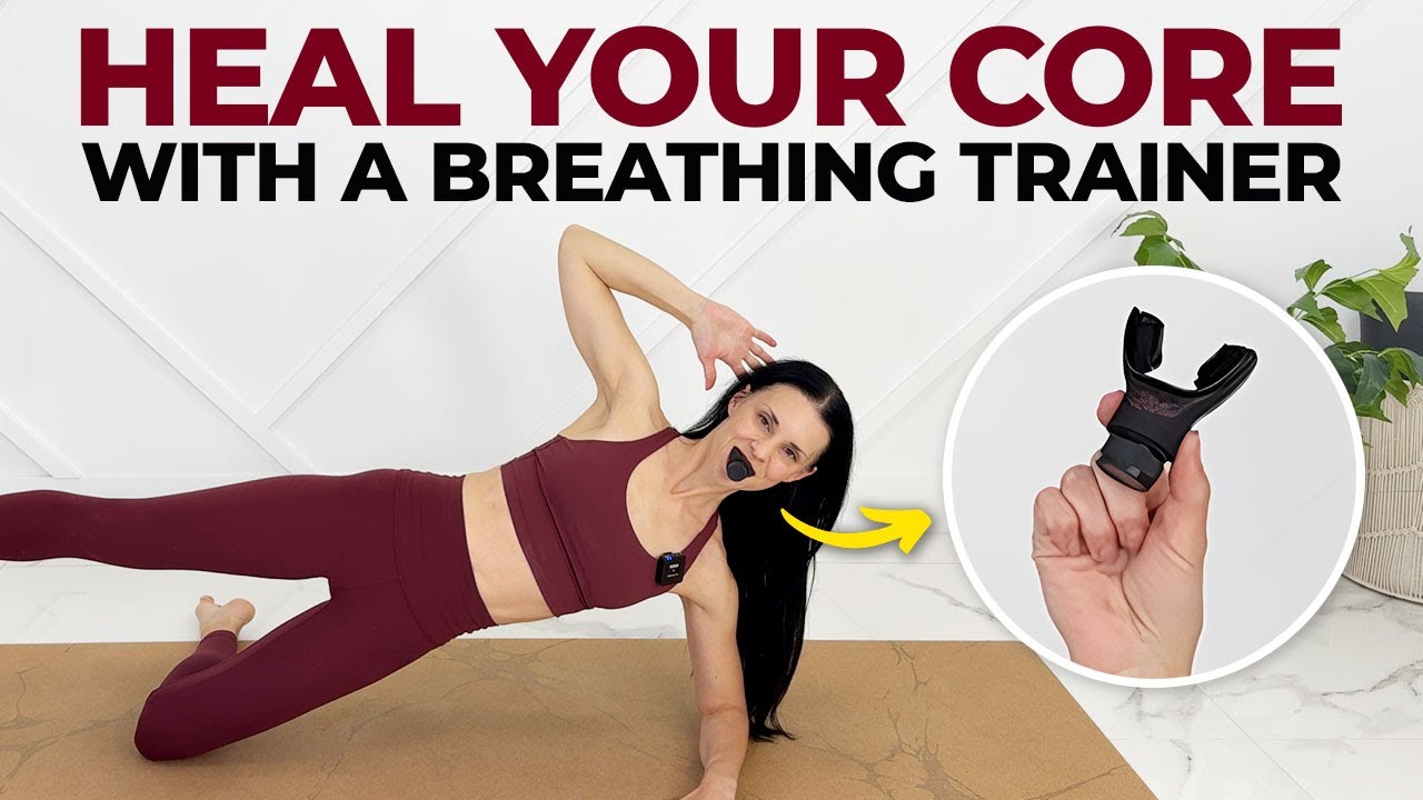 Postpartum Deep Core Workout With BREATHING TRAINER! (Heal Faster ...