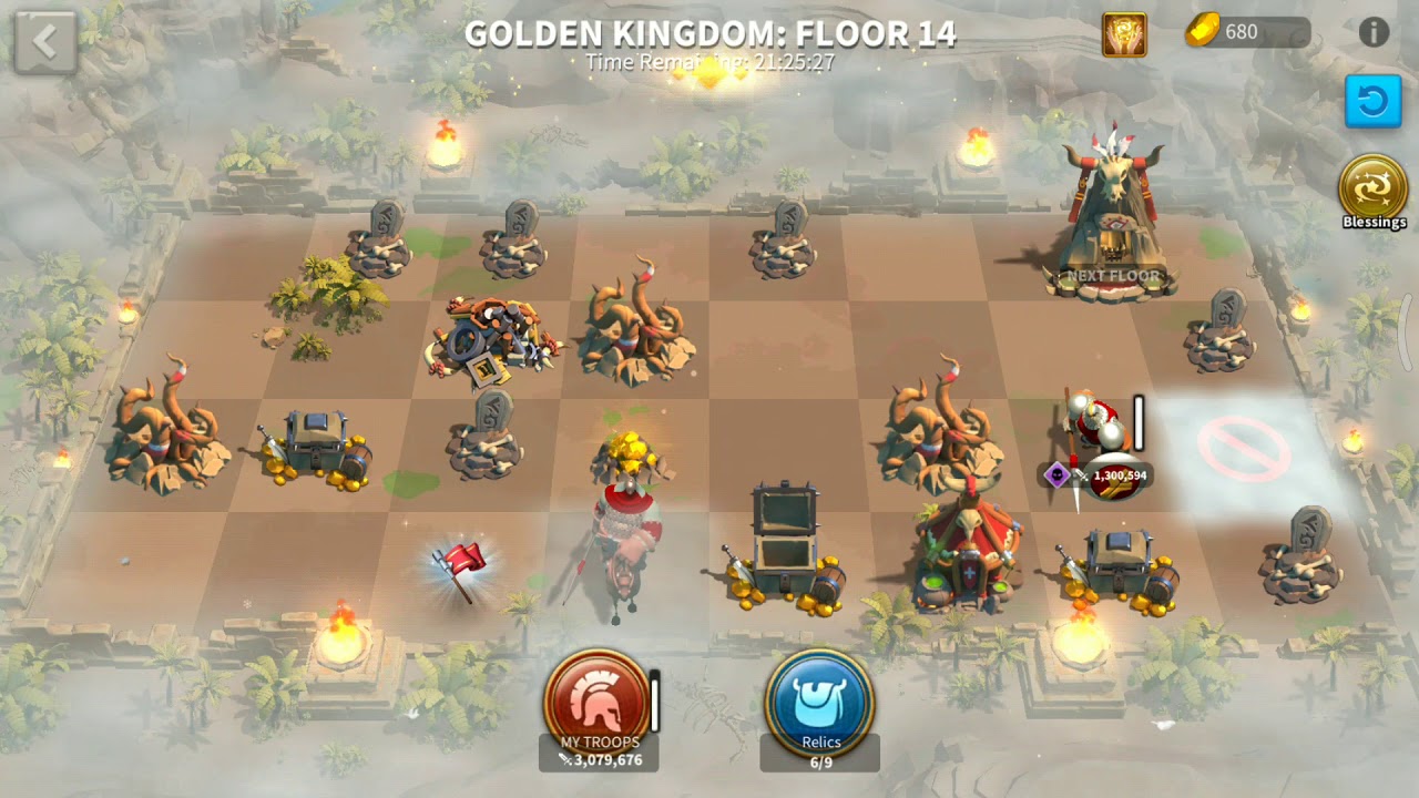 RoK Golden Kingdom Solo March Floor 14 - YouTube