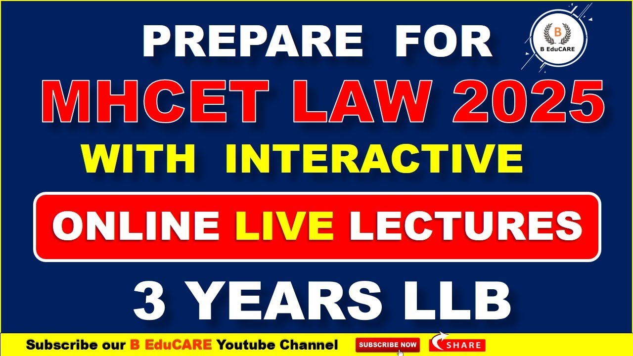 How to Prepare for MHCET 3 years Law at home? | Online LIVE LECTURES ...